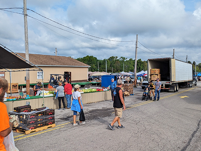 Simple pleasures and serious shopping&mdash;the outdoor section at Four Seasons offers both under the Ohio sun.
