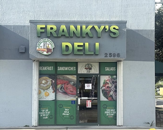 Franky's industrial look hints at the serious deli craftsmanship happening behind these doors.