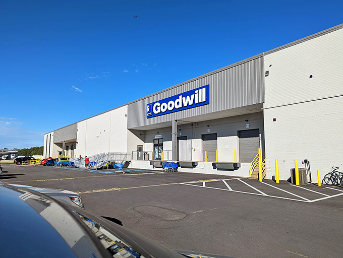Goodwill's warehouse-sized outlet means business. This isn't amateur hour&mdash;it's where professional thrifters test their mettle!