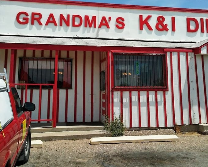 Grandma's red and white stripes stand out like a beacon of no-nonsense comfort food in a world of pretentious small plates.