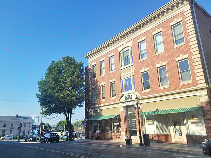 Havre de Grace's historic buildings stand like sentinels watching over the town, probably judging your outfit choices.