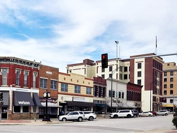 Independence's downtown stretches invitingly under big Kansas skies, where you can actually find parking spots without circling endlessly.