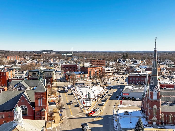 Leominster's downtown view shows a city that keeps both its history and prices refreshingly reasonable.