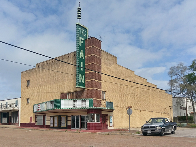 The historic Fain Theatre stands as a silent sentinel to Livingston's slower pace, its vintage marquee promising entertainment without the big-city hustle.