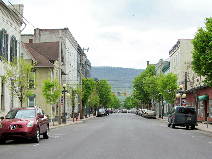 Lock Haven's main street wouldn't look out of place in a town charging twice the rent—but your budget gets a reprieve here.