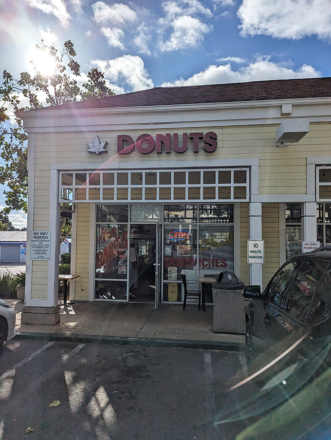 Maple Leaf's unassuming storefront hides Northern California's donut royalty. Judge this book by its maple bars, not its cover.