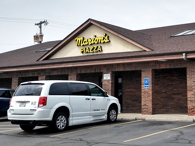 Marion's Piazza: Don't let the strip mall exterior fool you &ndash; inside awaits the cracker-thin "Dayton-style" pizza that locals swear by.