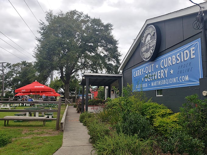 Martin's outdoor space feels like the backyard barbecue of your dreams &ndash; if your dreams had professional pitmasters.