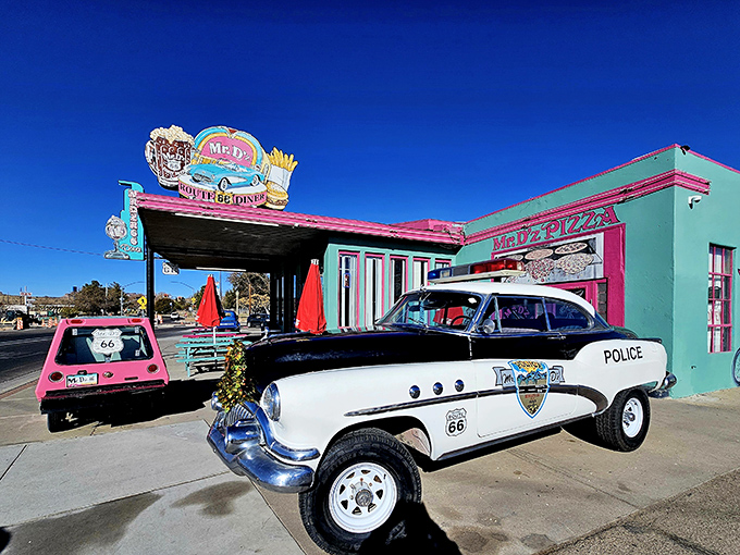 Route 66 nostalgia meets serious breakfast game in this Kingman landmark that's pure Americana on a plate.