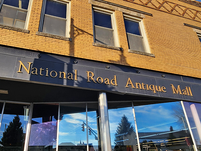 The same building that welcomed travelers on the historic National Road now welcomes modern treasure hunters.