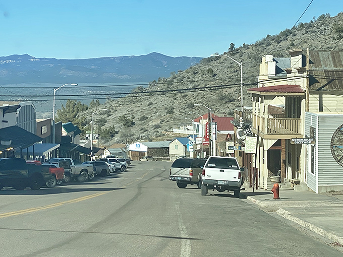 Pioche clings to these mountainsides with the determination of a town that refuses to give up its dreams.
