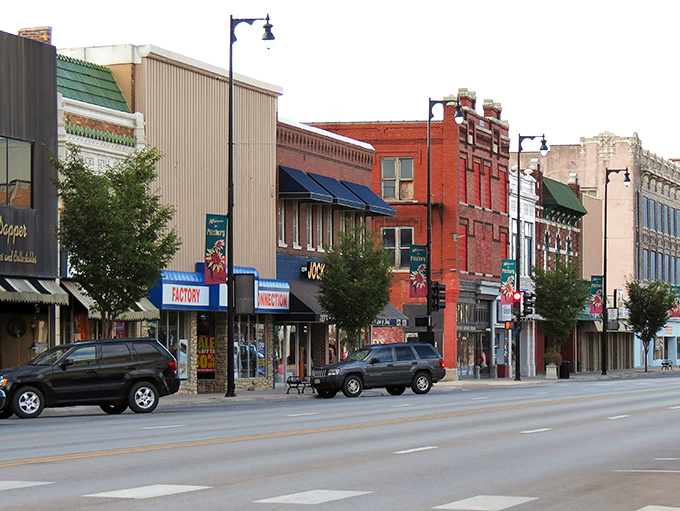 Pittsburg's beautifully preserved downtown showcases architectural gems where shopping and dining won't require mining your savings account dry.