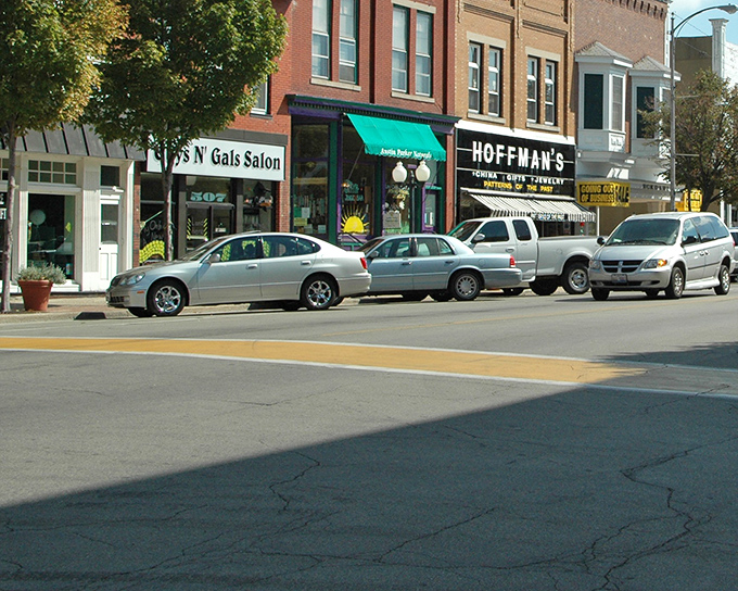 Princeton's colorful storefronts include the iconic Hoffman's China & Gifts, a business that has served generations of local families.