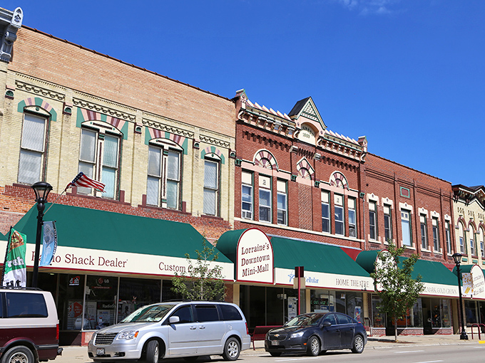 Reedsburg's ornate Victorian storefronts showcase architectural details that would cost a fortune to build today.