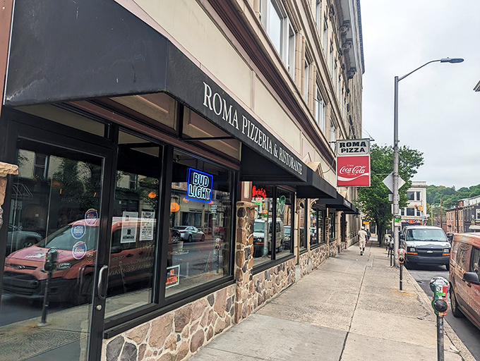 Main Street charm meets old-school pizza craftsmanship in this timeless Pottsville neighborhood treasure completely.