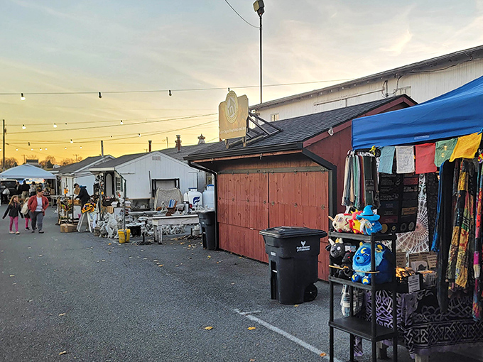 Feast for the eyes! Roots Market's outdoor aisles offer everything from vintage displays to handcrafted treasures.