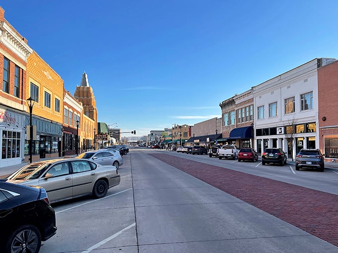 Salina's impressive limestone courthouse commands attention with its tower reaching skyward like a beacon for the whole county.