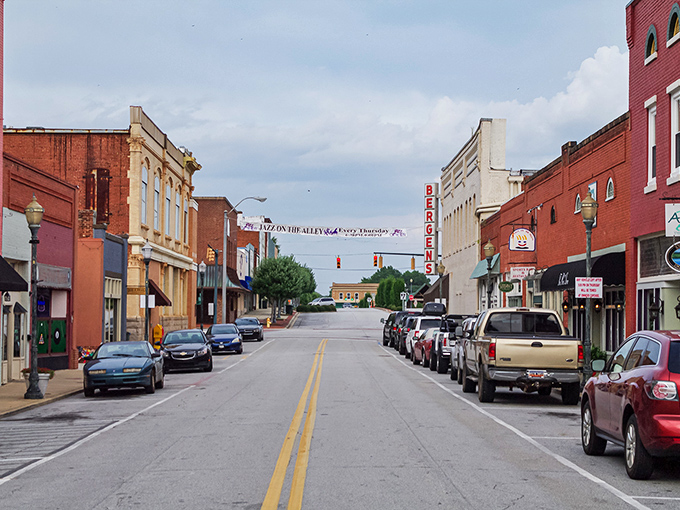 Seneca's downtown manages to be both historic and vibrant at the same time. Those awnings provide shade for window-shopping on summer afternoons.