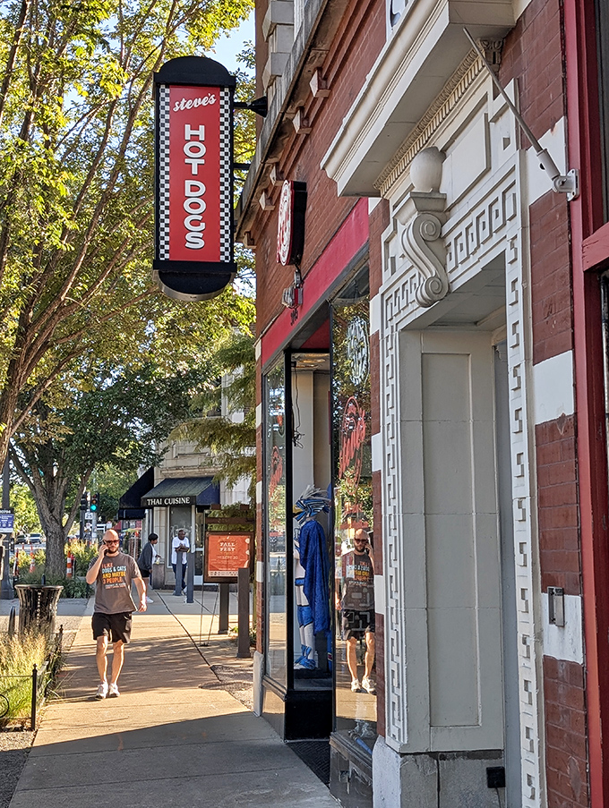 Neighborhood gem hiding in plain sight, where locals know the best hot dogs come from.