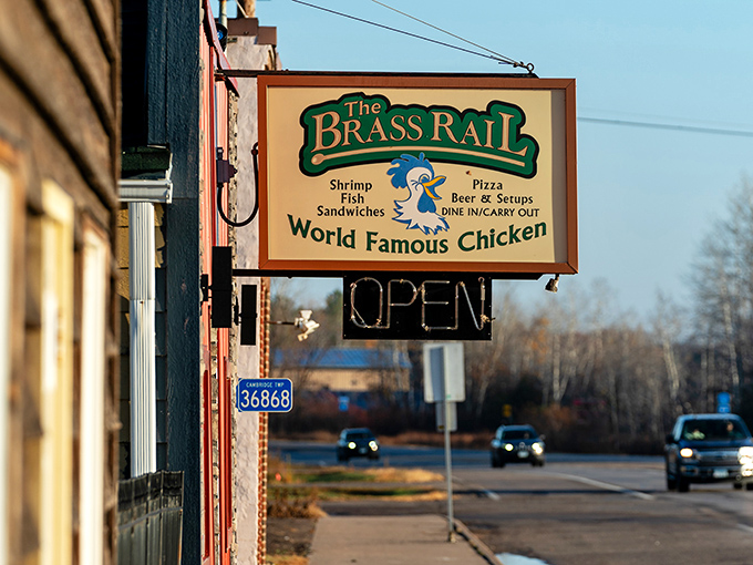 That "World Famous Chicken" sign in little Grandy isn't just talk &ndash; locals have been making the drive here for generations. 