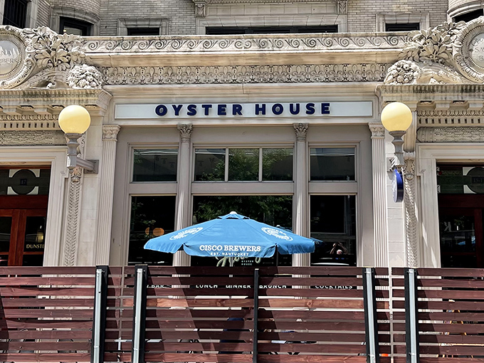 The Hourly Oyster House: Historic elegance meets fresh oysters. That beautiful stonework has witnessed countless seafood celebrations.