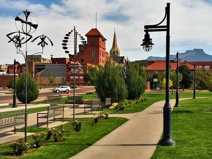 Ornate building details remind visitors that quality craftsmanship and reasonable prices once walked hand in hand.