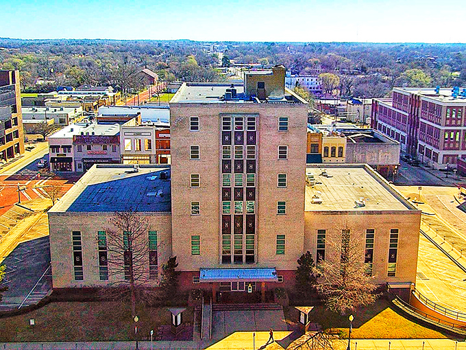 Tyler's buildings catches light like a beacon for anyone seeking small-town justice and charm.