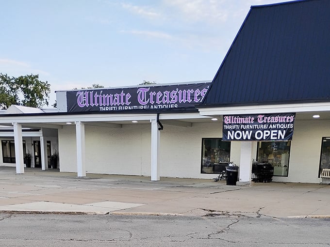 Ultimate Treasures lives up to its name with this inviting storefront that promises discoveries around corner.