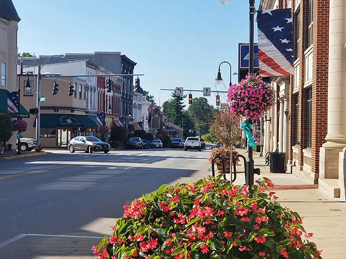 Even the flowers here seem to understand they're part of something special, blooming with extra enthusiasm.