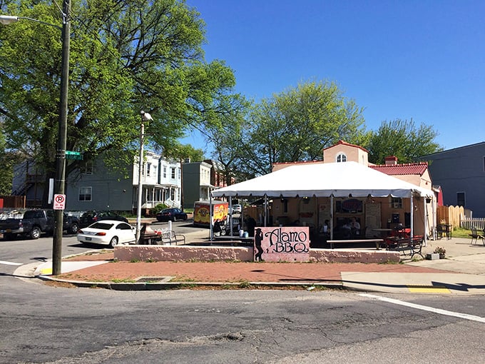 Street-side smoking creates instant community - where strangers become friends over shared plates of perfection.