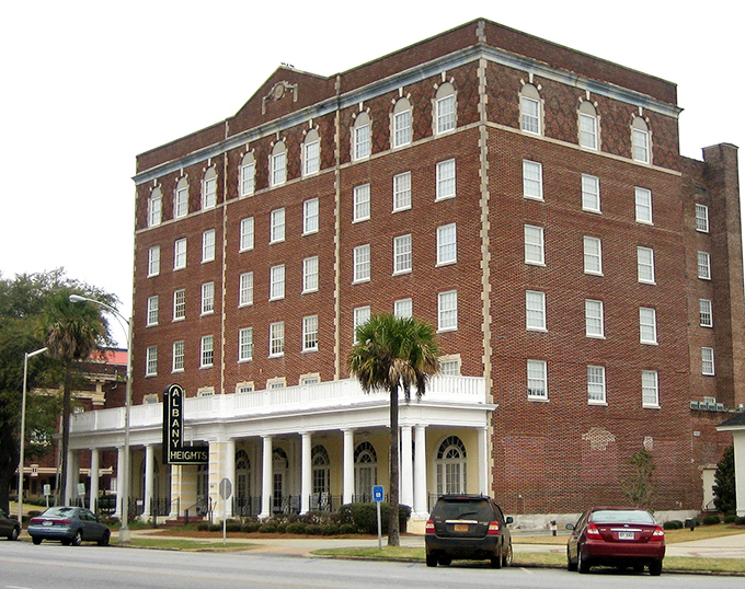 The Lamar Reese House in Albany offers a glimpse into Georgia's antebellum past with its stately columns and red brick charm.