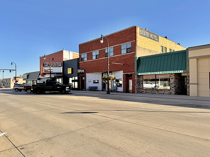 This architectural gem anchors a town square where people gather, share stories, and actually care about neighbors.