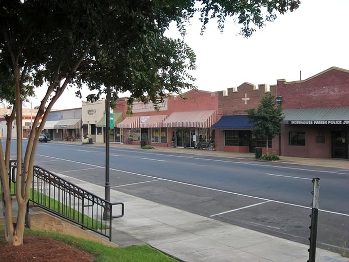 Bastrop's main street features well-preserved buildings housing local businesses. The police station ensures your affordable lifestyle remains peaceful.