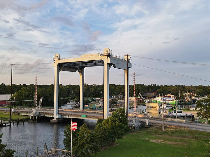 This drawbridge opens like a gateway to Gulf adventures, connecting land to endless water possibilities ahead.