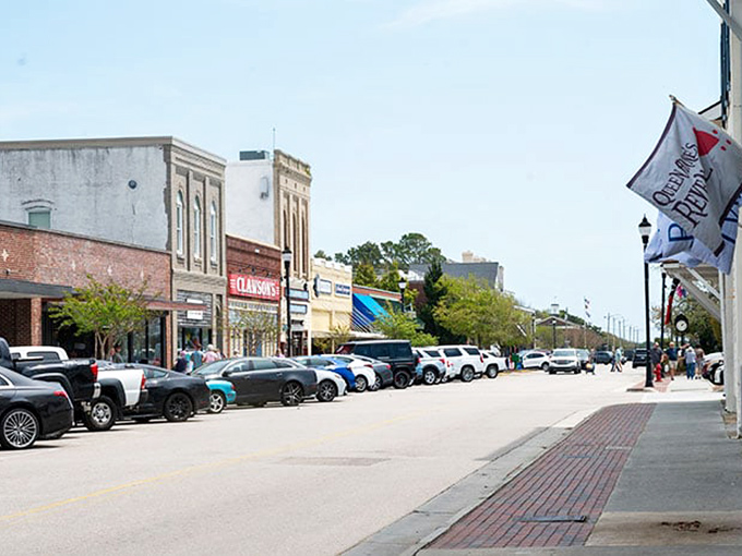 Downtown Beaufort's historic buildings stand like well-dressed gentlemen from another era, welcoming visitors to coastal Carolina.