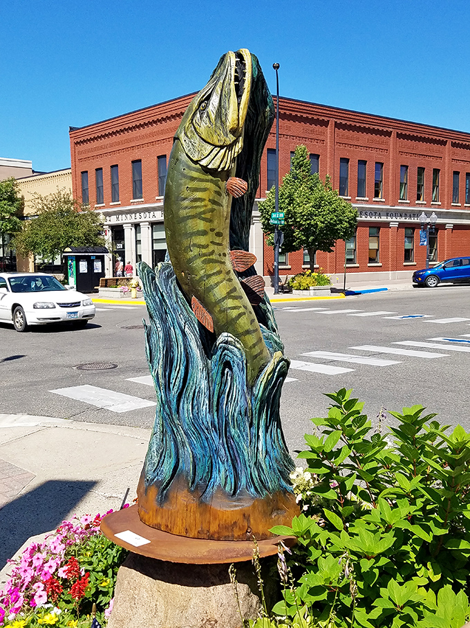That famous muskie sculpture celebrates the fishing culture that makes northern Minnesota lakes so special for everyone.