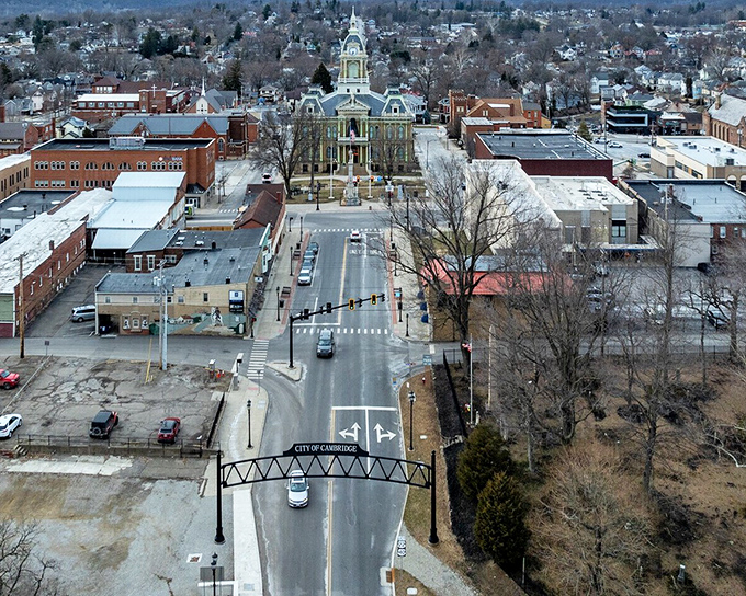 Cambridge's courthouse stands like a proud centerpiece in this charming downtown, where history isn't relegated to museums.