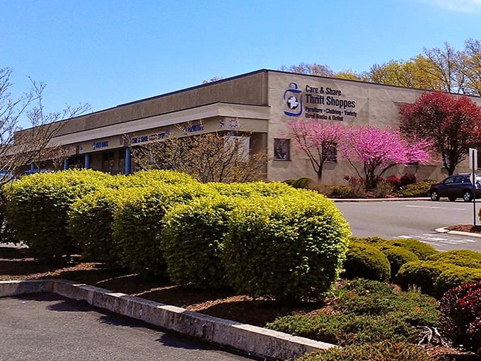 Care & Share's inviting exterior promises the kind of friendly shopping experience that feels like home.