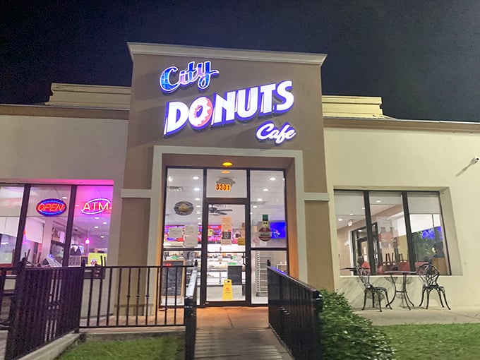 When the neon lights up at City Donuts, night owls and early birds alike find sugary salvation. Some heroes wear aprons, not capes.