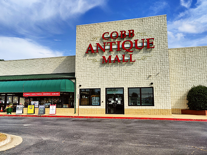 The classic mall design promises multiple dealers and endless possibilities for antique hunting success.