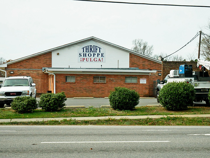 The simple brick exterior of this thrift shop belies the wonderland of finds inside. Proof that you should never judge a store by its facade!