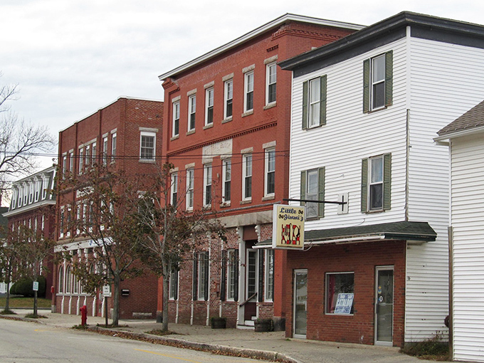 Farmington's downtown brick buildings have that sturdy, no-nonsense character that defines rural New Hampshire perfectly.