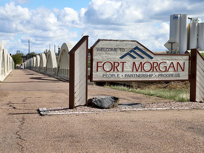 Fort Morgan’s welcome sign stands at the gateway to a town where tradition and progress walk side by side.