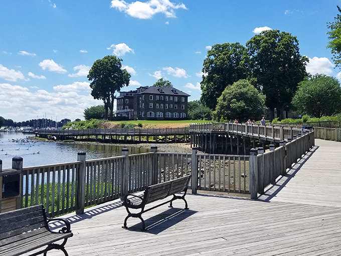 The boardwalk in Havre de Grace offers views that make you forget about your phone, your problems, and possibly your name.