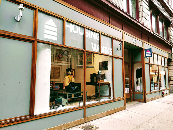 Housing Works: Those wooden-framed windows showcase more than merchandise. They frame a mission to end homelessness and HIV/AIDS.