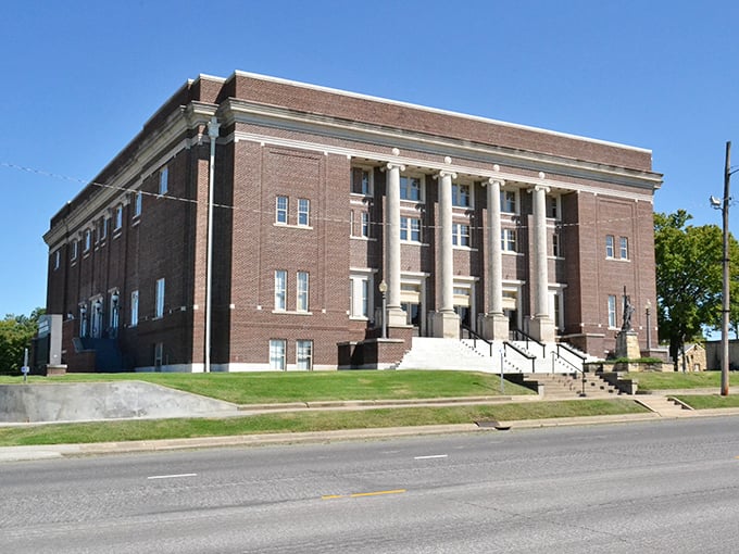 The vintage hotel building towers over Main Street like a proud grandfather watching over generations of downtown shoppers and visitors.