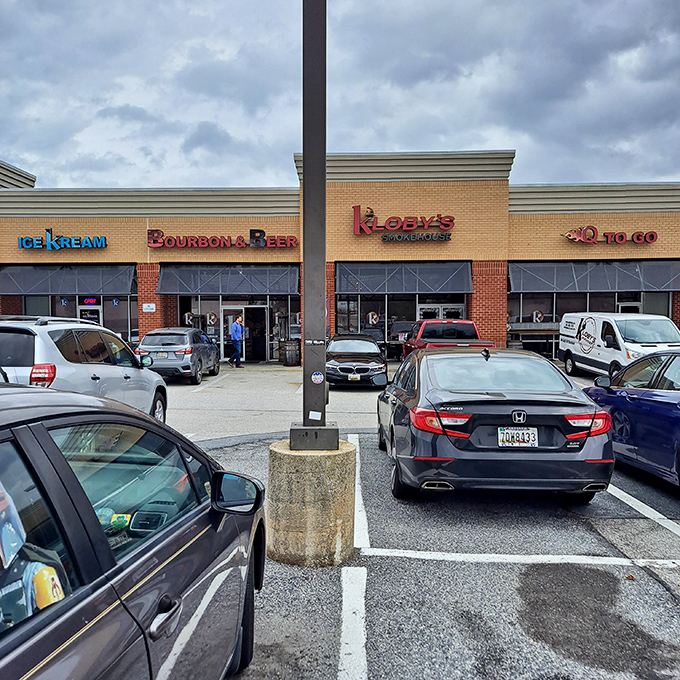 Don't let the shopping center location fool you - Kloby's houses serious barbecue alongside an impressive bourbon selection.