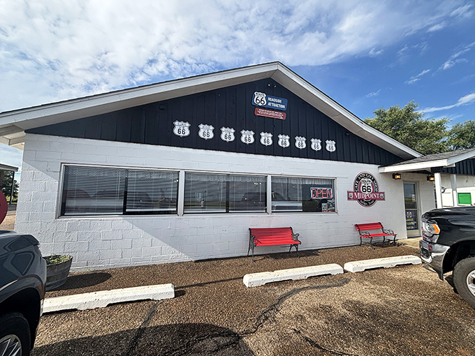 Historic highway charm meets morning comfort - this Adrian gem feeds both hunger and wanderlust perfectly.