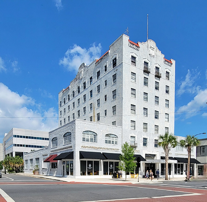 Step back in time and look up — this stately white landmark stands tall, where old-school charm meets sunny-day strolls.