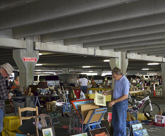 First Saturday fever! Portsmouth's market creates a monthly ritual for treasure hunters and social butterflies alike.